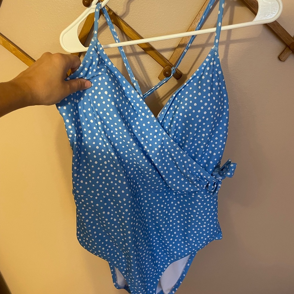 Jessica Simpson Polka Dot Swimsuit - Gem
